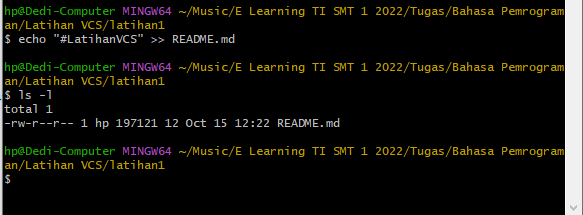 GitHub - dedialdians12/LatihanVCS