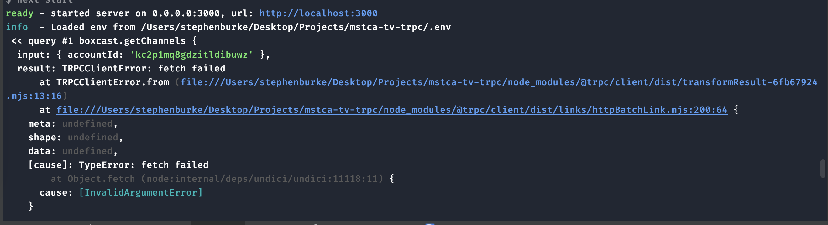 Error "TRPCClientError: request failed" when building a Next.js app · trpc trpc · Discussion ...