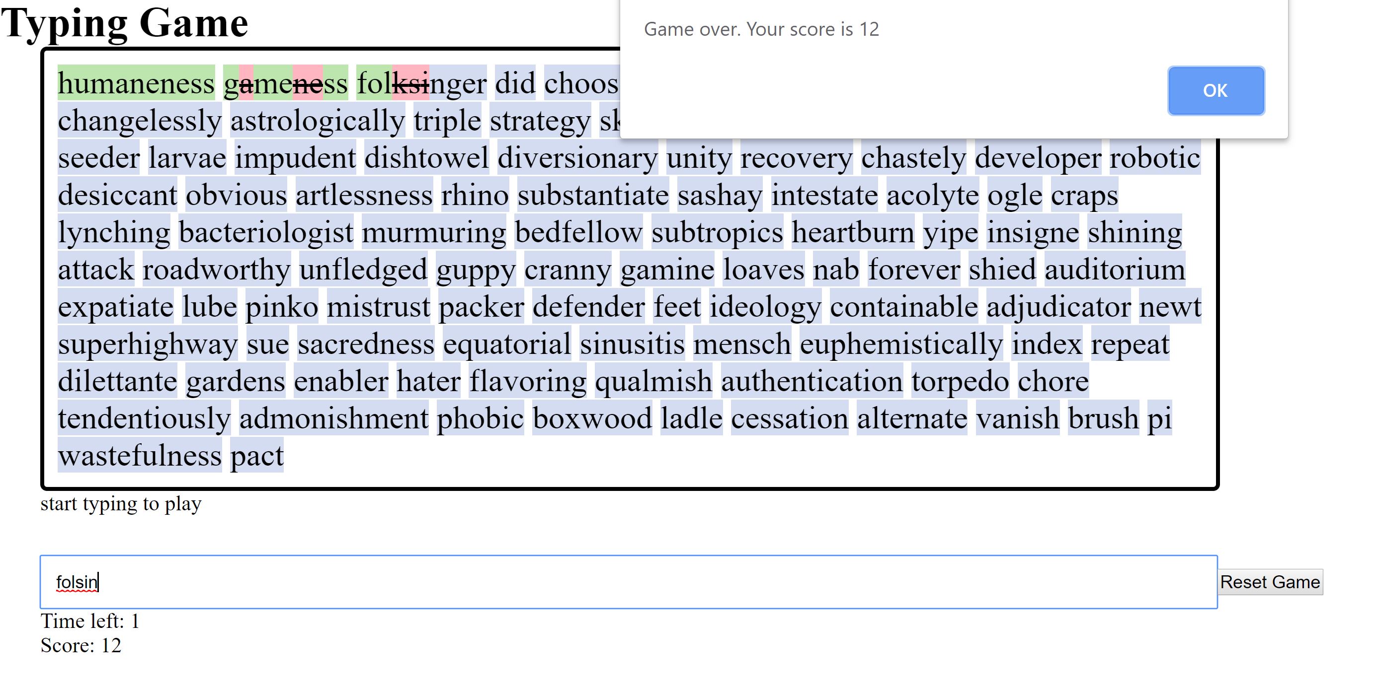 GitHub - haoyxc/typeracing: typeracer inspired typing game