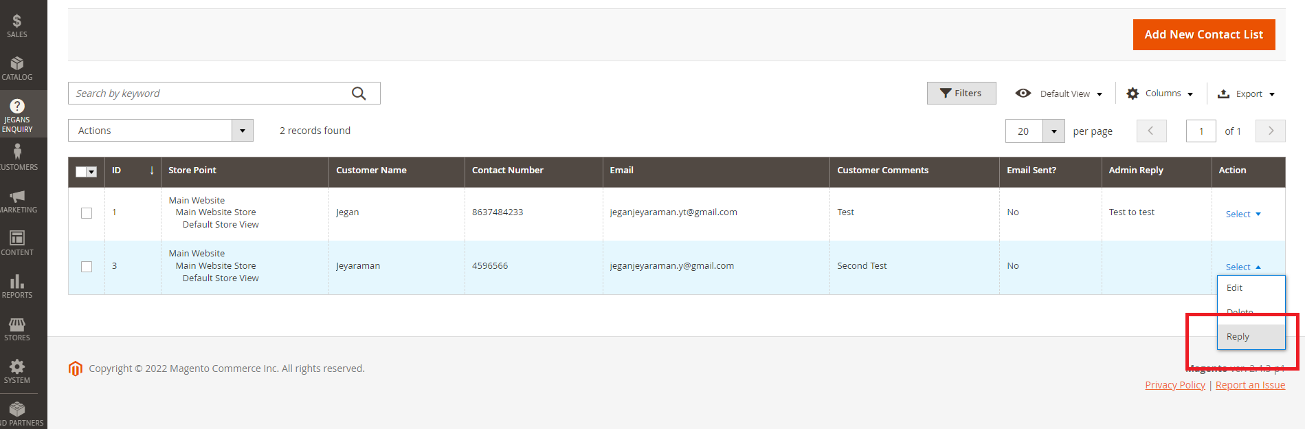 GitHub - jeyaramanjegan/customer-enquiry-management