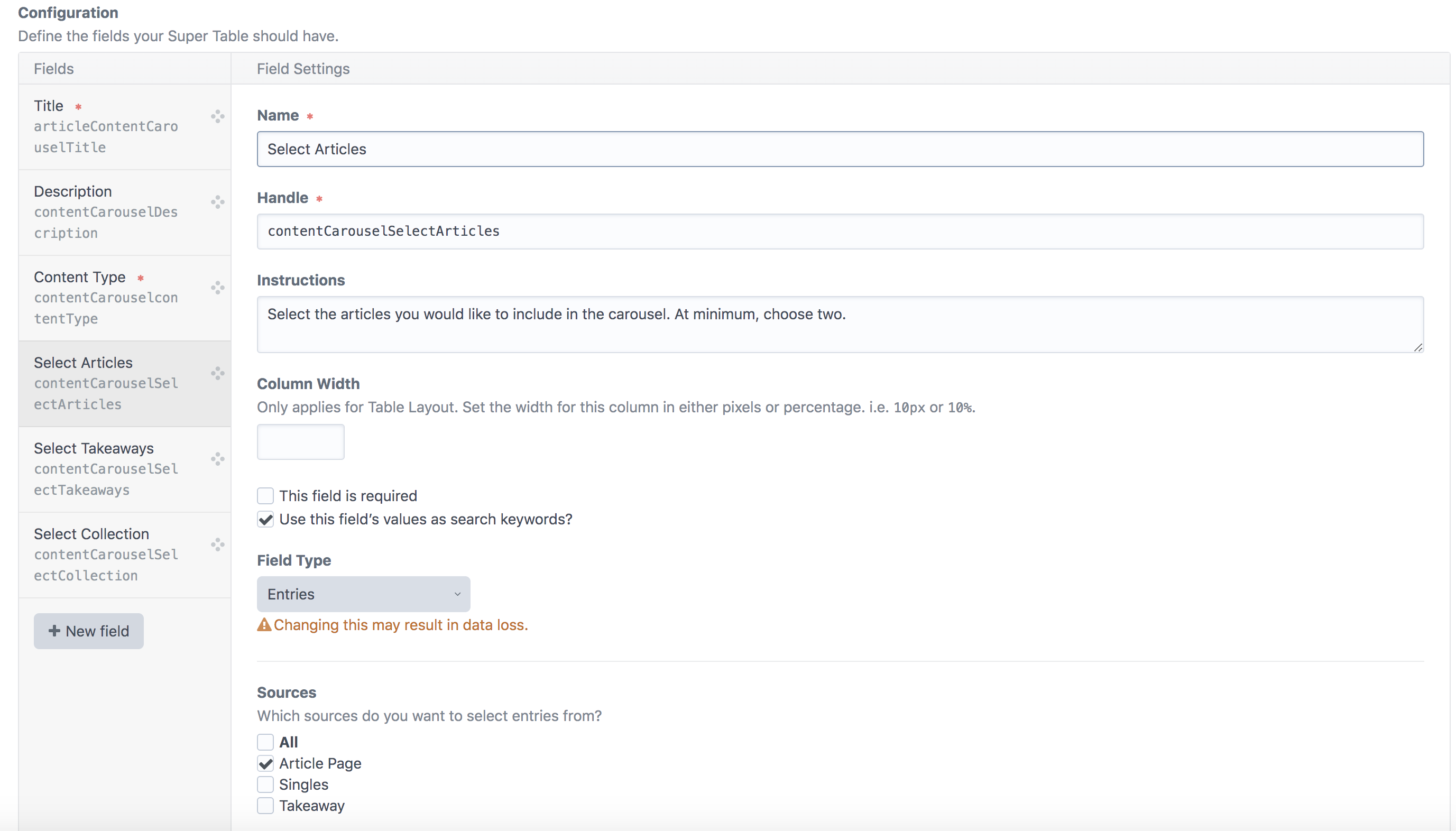 Exclude certain entry to referenced entries fields. · Issue #6016 · craftcms/cms · GitHub