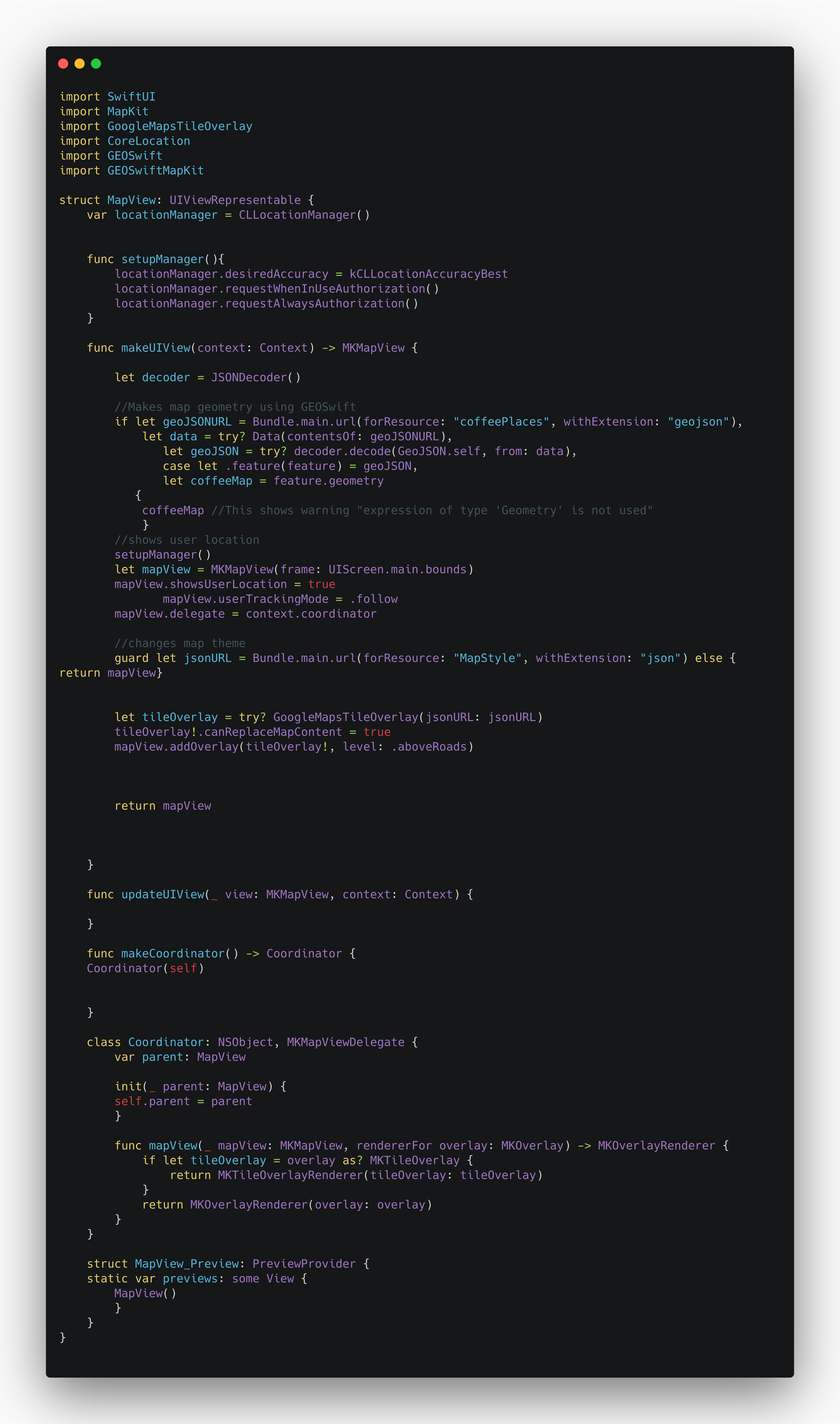Expression of type 'Geometry' is unused. · Issue #193 · GEOSwift/GEOSwift · GitHub