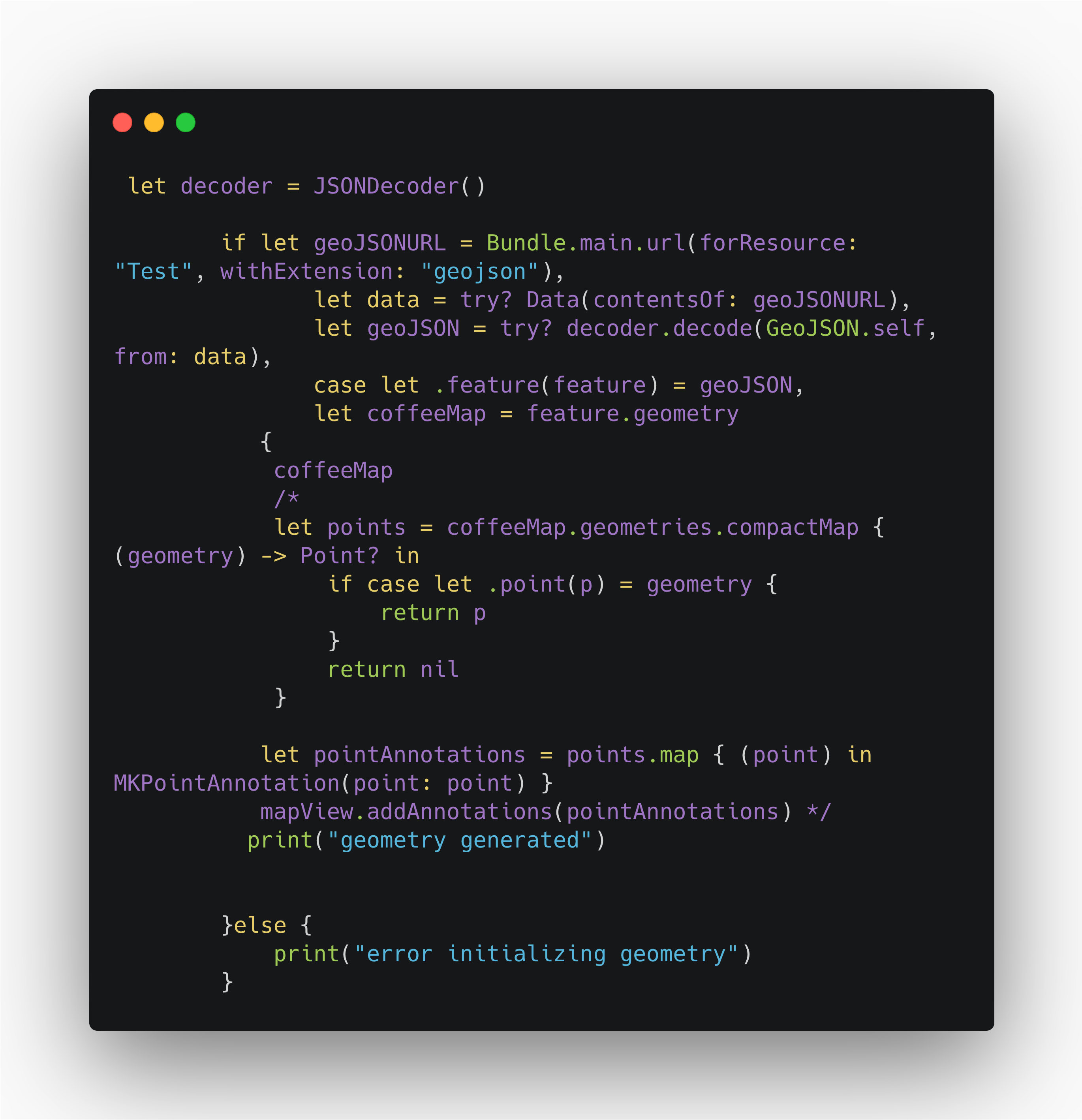 Expression of type 'Geometry' is unused. · Issue #193 · GEOSwift/GEOSwift · GitHub