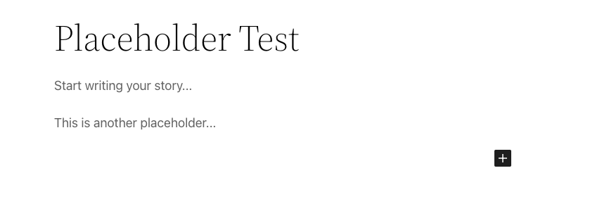 Custom Placeholder Attributes Not Working In Subsequent Paragraph Blocks · Issue 42511