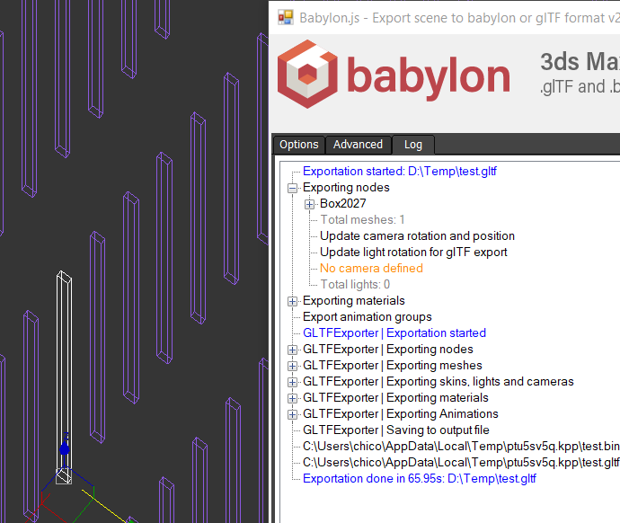 Max2Babylon: Slow export of a single object when using "exportOnlySelected" and scene has 1000's ...
