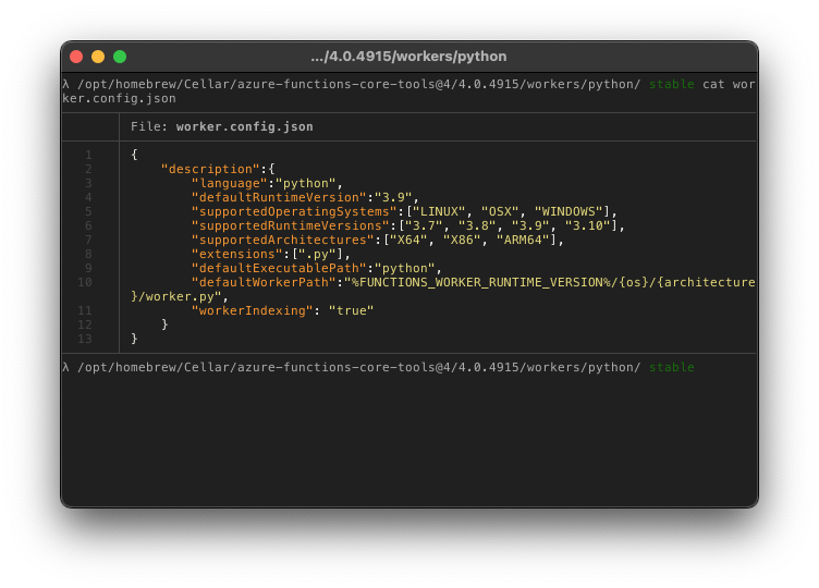Using Toolset Together With Azure Functions Plugin In Vscode On Arm Based Laptop · Issue 3258 0751