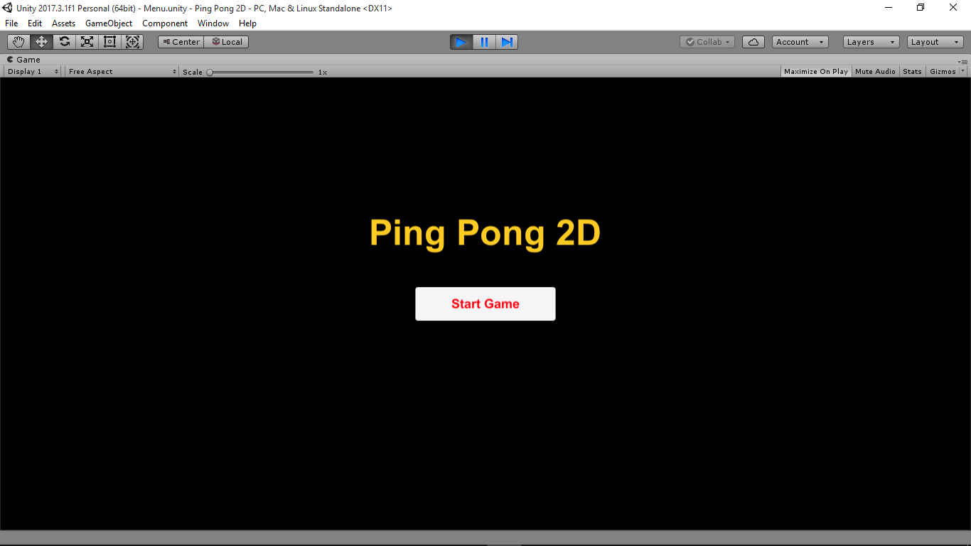 GitHub - RizaHarunEffendi/Ping-Pong-2D: Ujian Akhir Semester Game Development