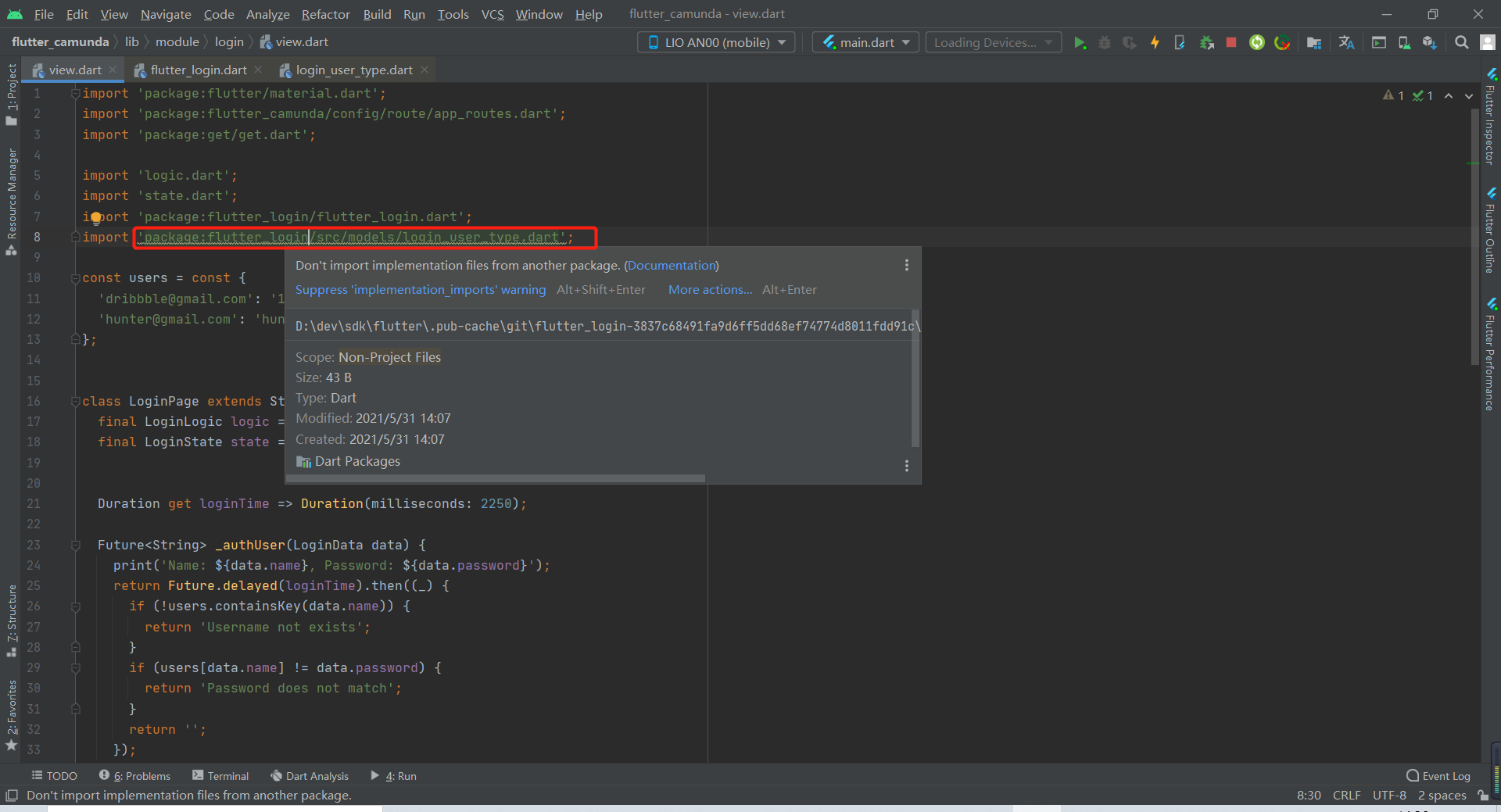 [Bug] I can't detect the "userType" · Issue #176 · NearHuscarl/flutter_login · GitHub
