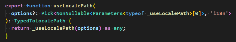 `localepath` Returns `any` Type · Issue 83 · Victorgarciaesginuxt Typed Router · Github 0338