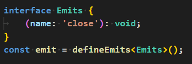 Can't use own type in `defineEmits` in new Vue 3.3 structure · Issue #3223 · vuejs/language ...