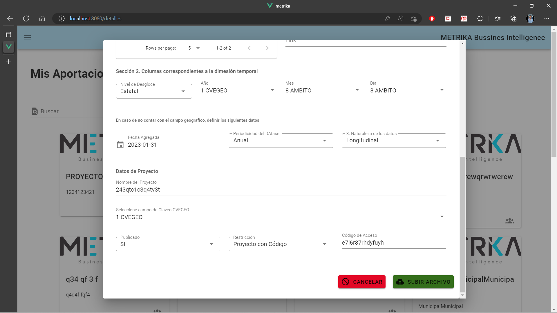 GitHub - Tablada29/METRIKA-COLAB: Interfaz de Metrika COLAB Desarrollado en VueJS en FrontEnd y ...