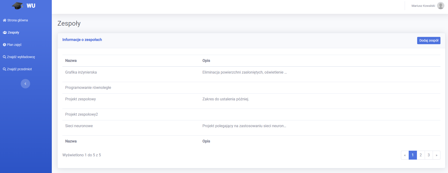 GitHub - karolina-cz/virtual-university-frontend: University management web app