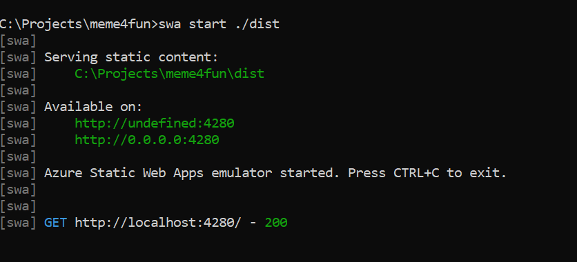 Azure Static Apps Cli Cannot Get It Working With Angular App · Issue 166 · Azurestatic Web