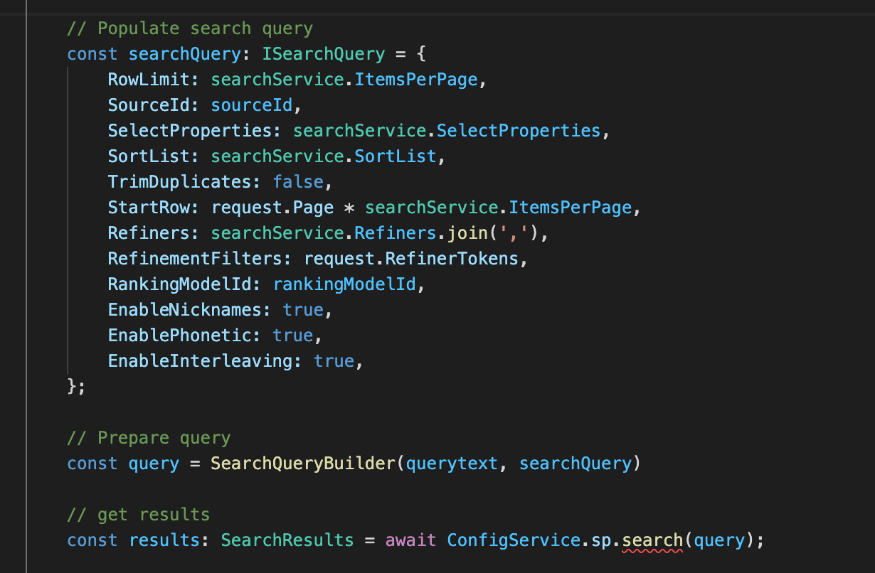 SharePoint Search: `SourceId` is being ignored (PnPJS) · Issue #7883 · SharePoint/sp-dev-docs ...