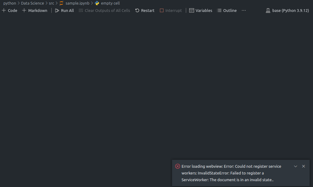 Webview Service Worker Error in registration due to invalid document state · Issue #149883 ...