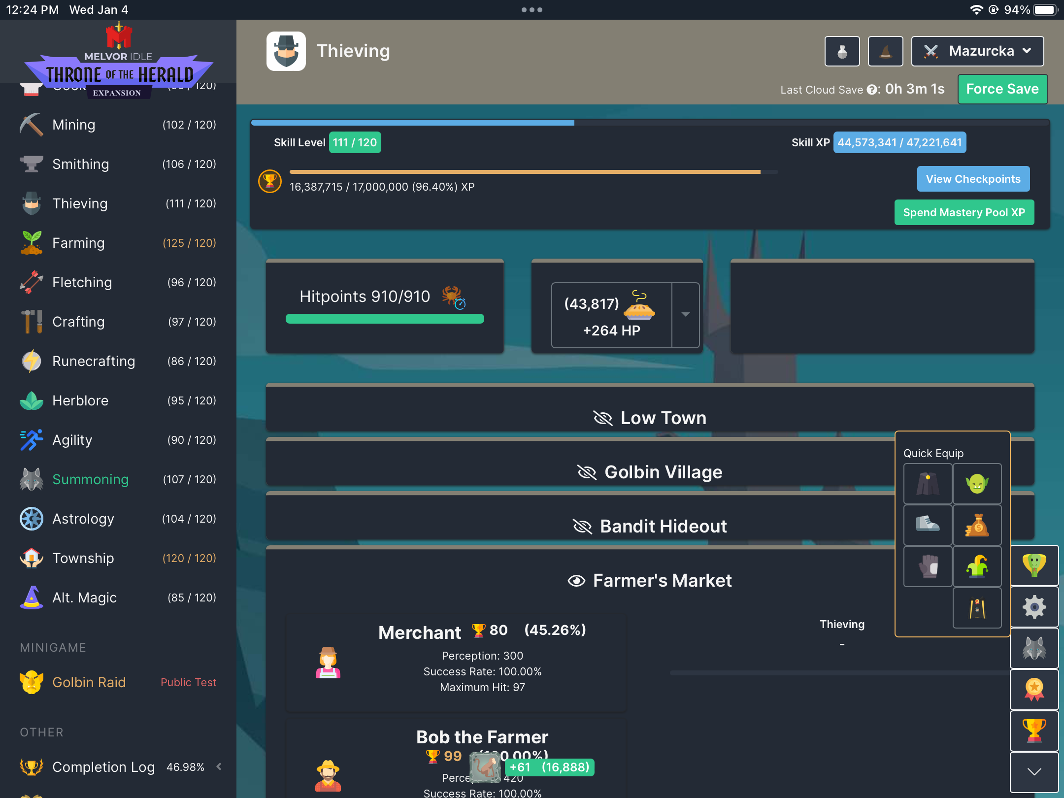 [Bug]: · Issue #3138 · MelvorIdle/melvoridle.github.io · GitHub