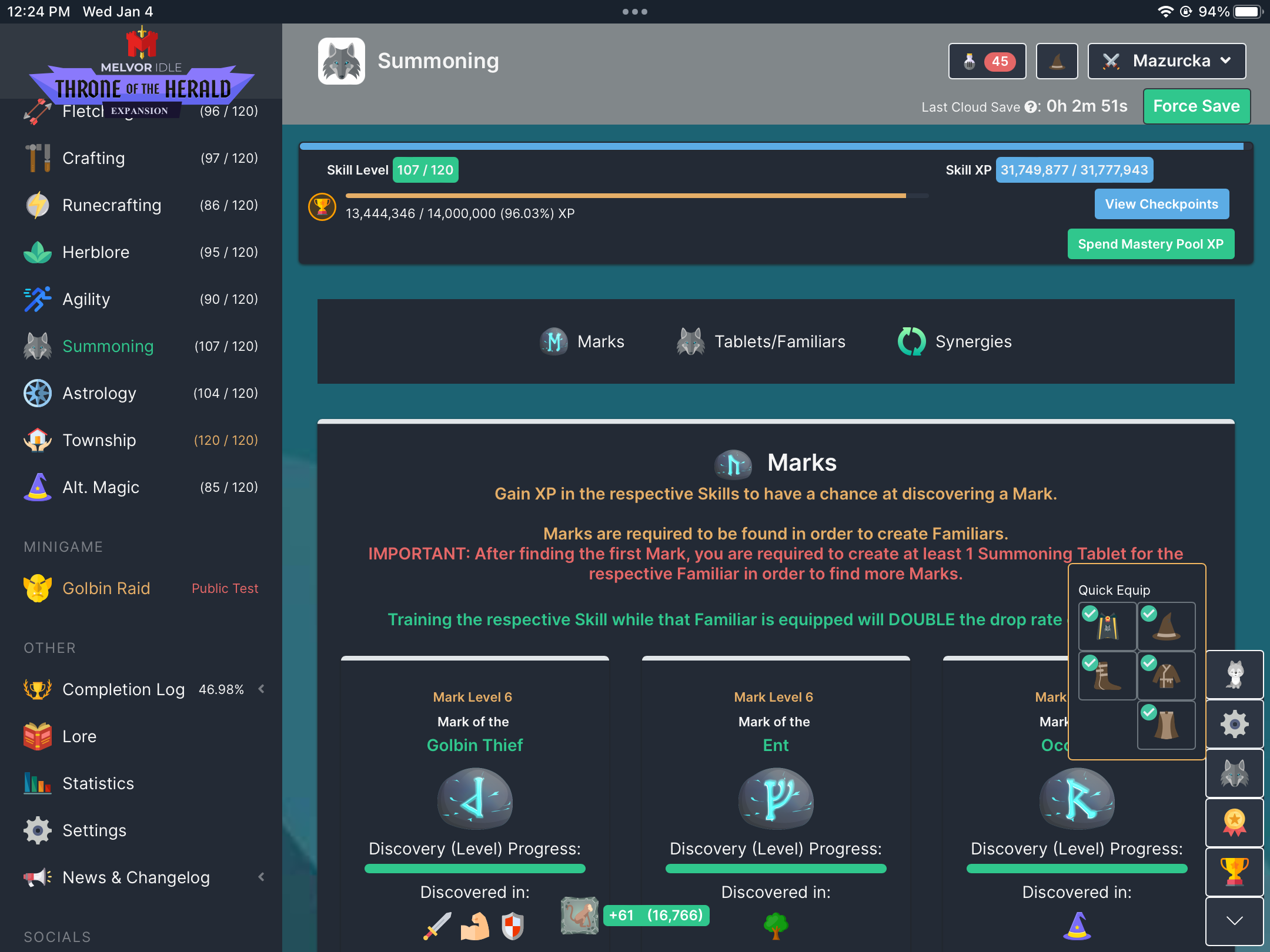 [Bug]: · Issue #3138 · MelvorIdle/melvoridle.github.io · GitHub