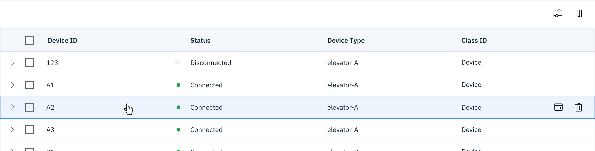 [Table]: Row Actions Need some indication that the row action is long ...