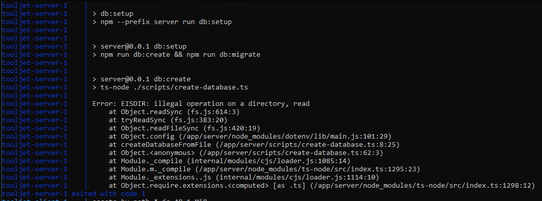 Server 1 Exiting With Eisdir Error On Running With Docker · Issue 3350 5431