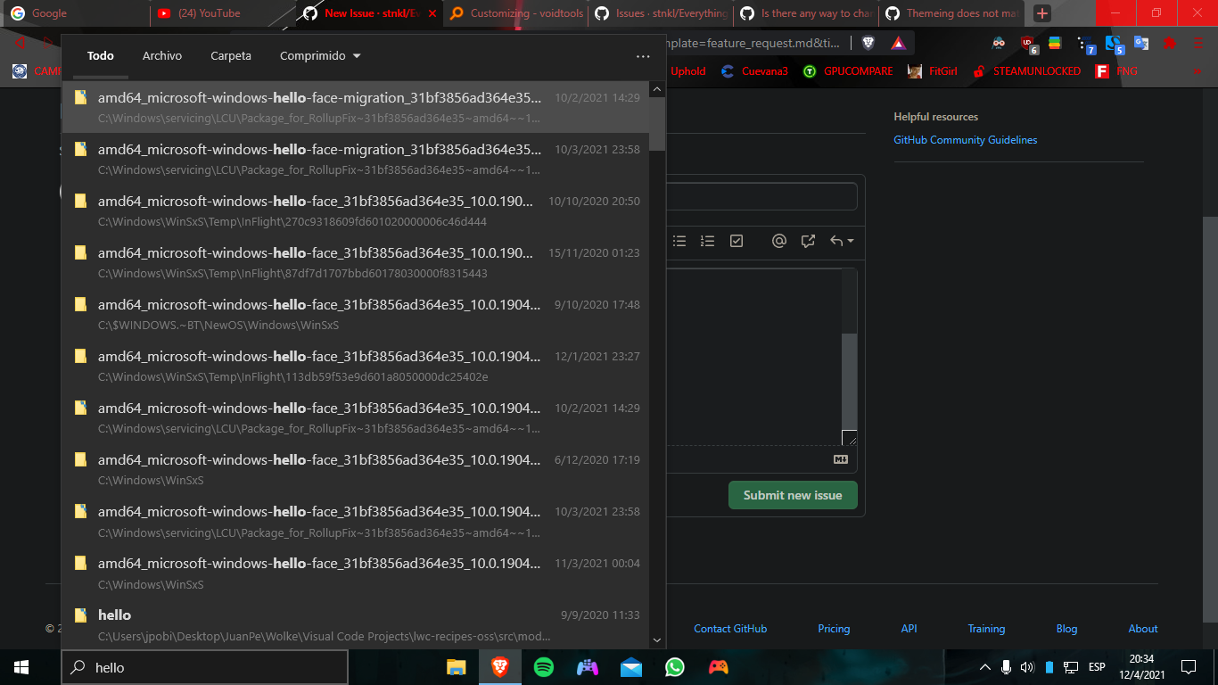 Reduced or resizeable search results window. · Issue #140 · srwi/EverythingToolbar · GitHub