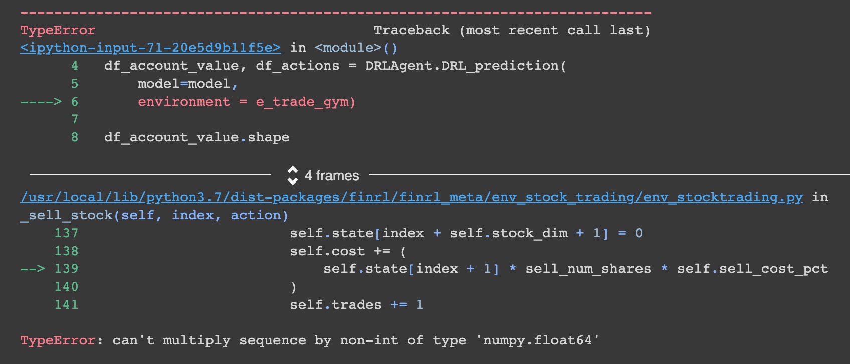 Data Type Issue · Issue #608 · AI4Finance-Foundation/FinRL · GitHub