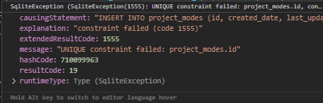 Is there a way to extract query args from a SQLiteException? · simolus3 drift · Discussion #2338 ...