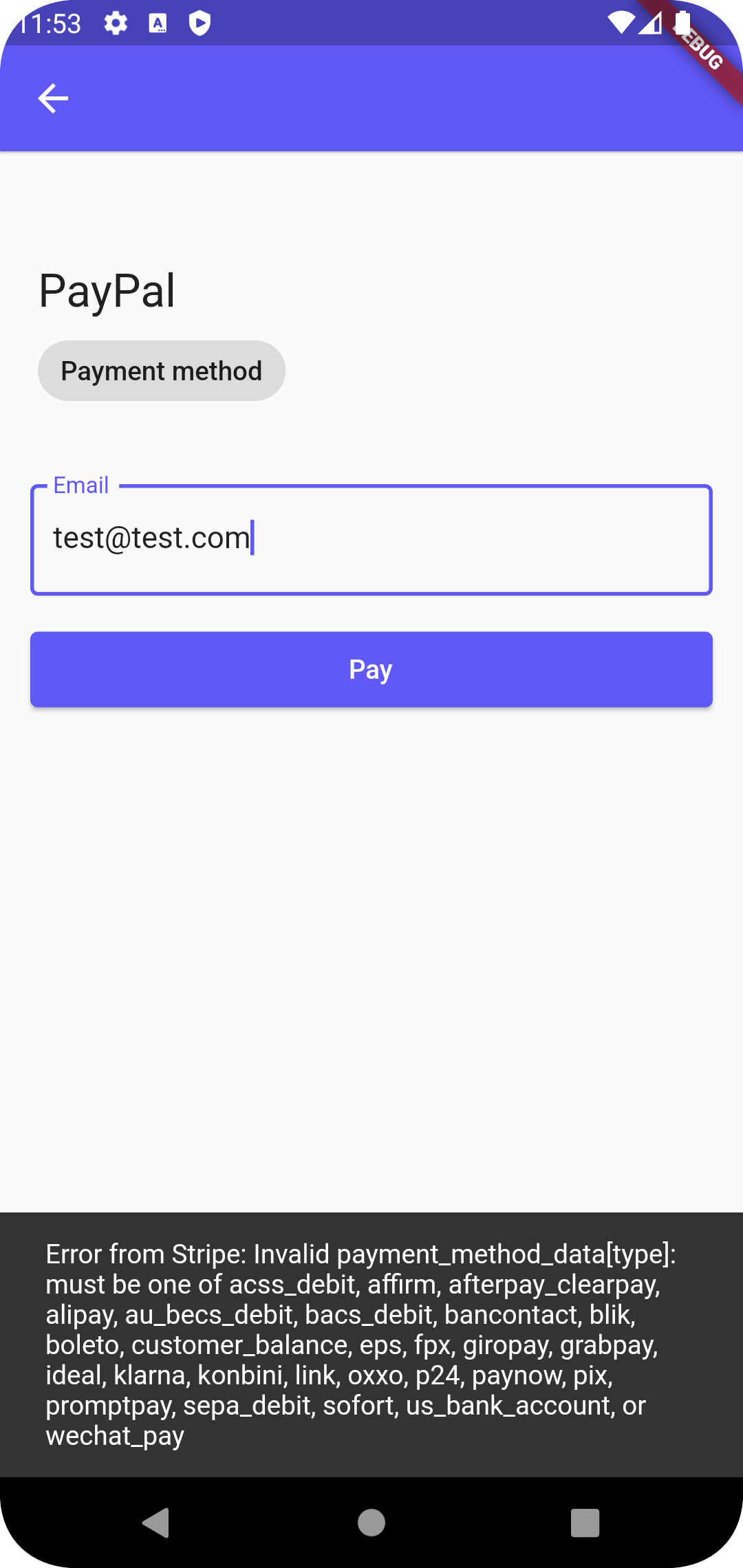 Flutter example App, PayPal payment error. · Issue #971 · flutter ... Flutter example App, PayPal payment error. · Issue #971 · flutter ...