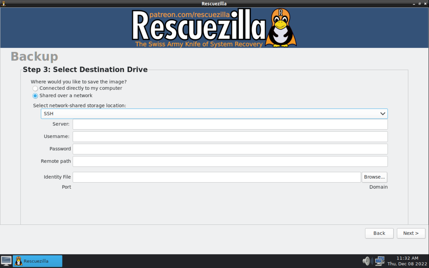 SSH Destination Port problem · Issue #385 · rescuezilla/rescuezilla · GitHub