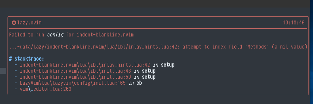 Also Error on load with Lazy and neovim 0.9.2,. · Issue #710 · lukas-reineke/indent-blankline ...