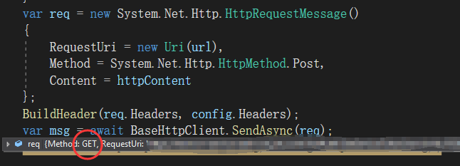 HttpClient.SendAsync() modified post request to GET request. · Issue #29651 · dotnet/runtime ...