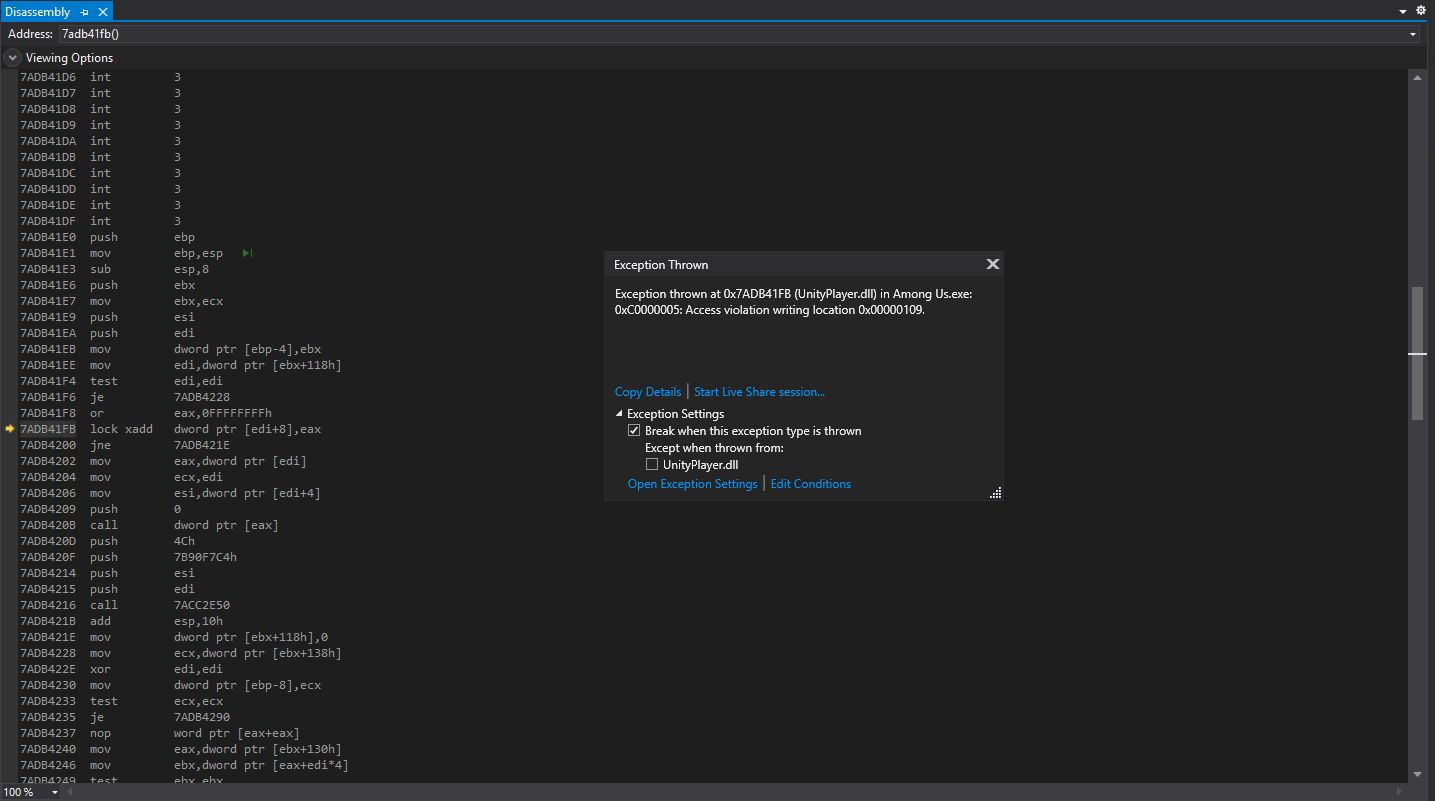Crash Report · Issue #40 · BitCrackers/AmongUsMenu · GitHub