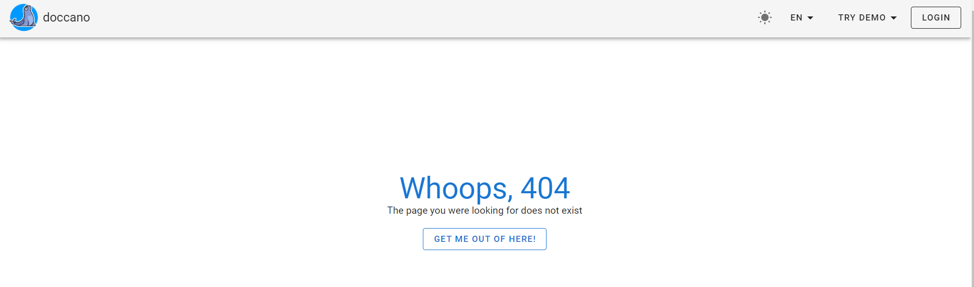 The system management page shows 404 · Issue #2037 · doccano/doccano · GitHub