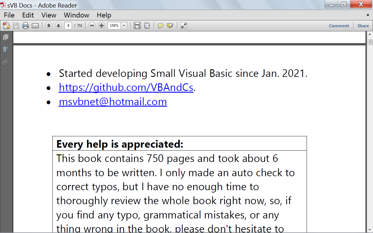 Small Visual Basic is out there but need to be heard of! · Issue #8 · VBAndCs/sVB-Small-Visual ...