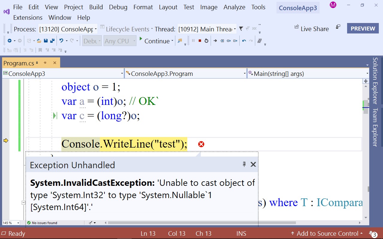 Wrong line is highlighted as a bug! · Issue #33995 · dotnet/roslyn · GitHub