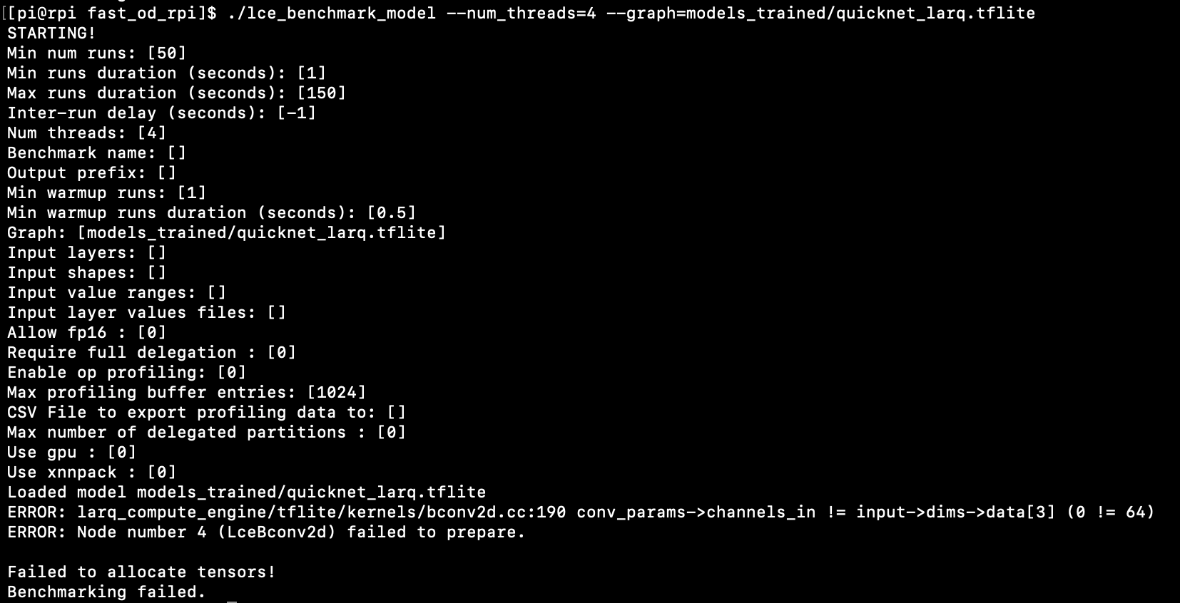 Error in replicating Quicknet benchmark results on Raspberry Pi 4 B ... Error in replicating Quicknet benchmark results on Raspberry Pi 4 B ...