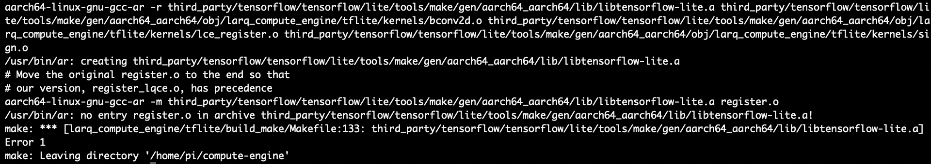 Error when natively compiling compute-engine on Raspberry Pi 4 · Issue ... Error when natively compiling compute-engine on Raspberry Pi 4 · Issue ...