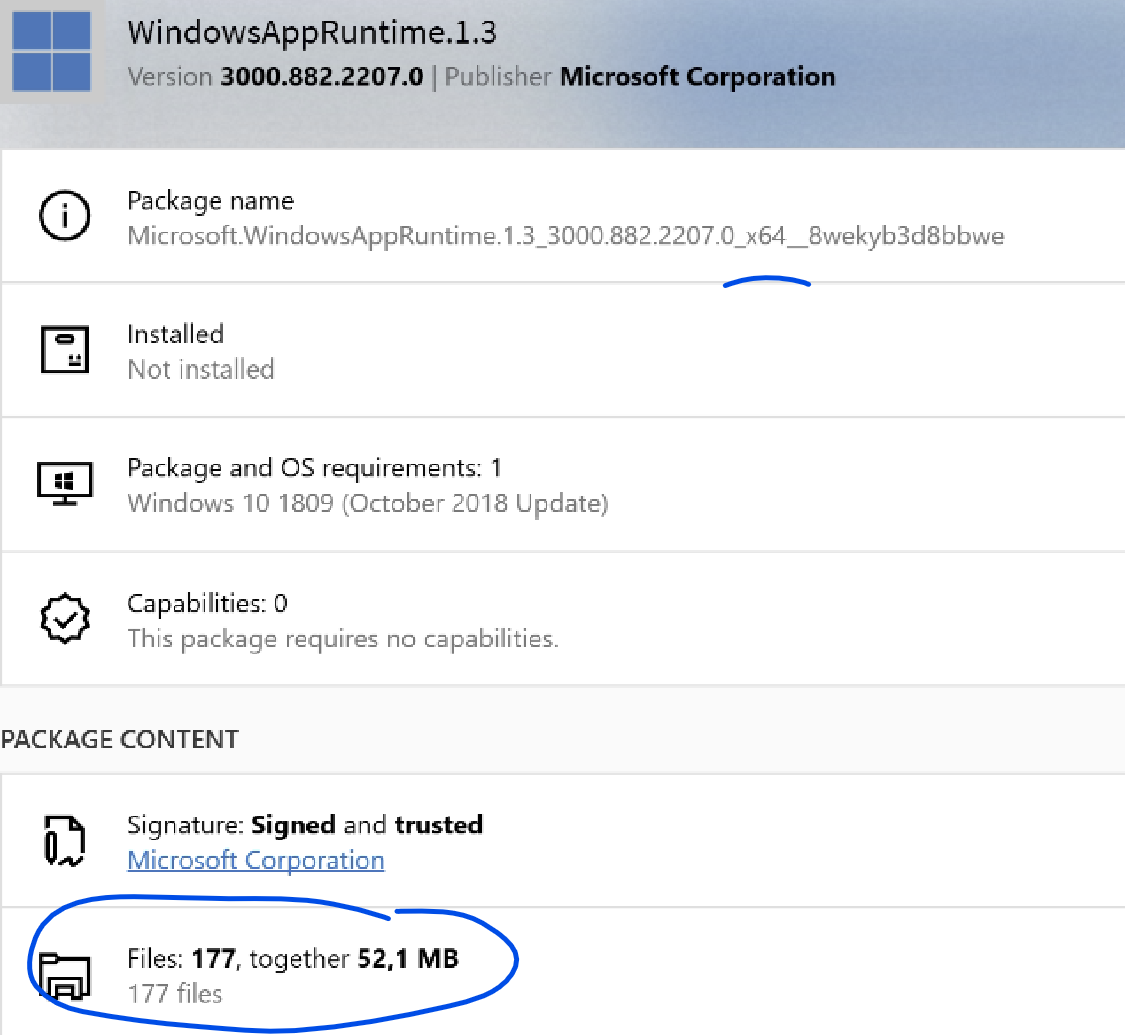Deployment of package Microsoft.WindowsAppRuntime.1.3_3000.882.2207.0_x64__8wekyb3d8bbwe was ...