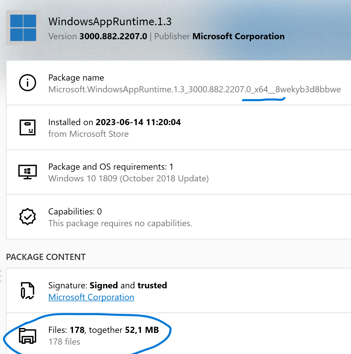 Deployment of package Microsoft.WindowsAppRuntime.1.3_3000.882.2207.0_x64__8wekyb3d8bbwe was ...