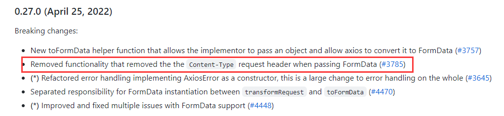 Formdata Appears To Be Handled Differently Incorrectly In 0 27 · Issue 4643 · Axios Axios · Github