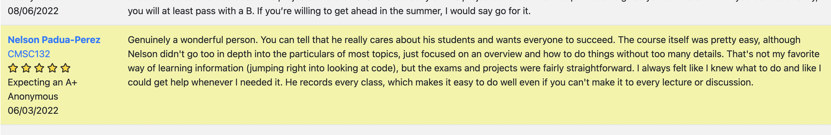 add a way to link to individual reviews · Issue #31 · planetterp/PlanetTerp · GitHub