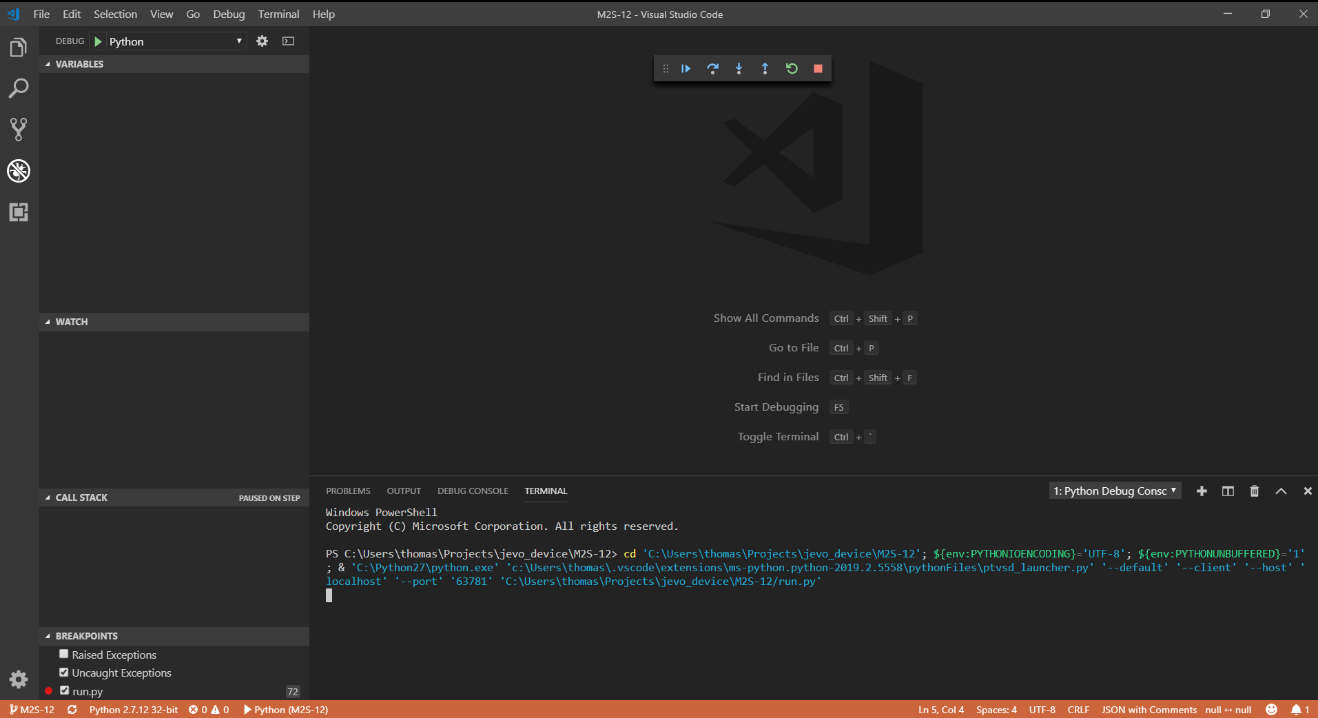 Python Debug Problem · Issue 70076 · Microsoftvscode · Github