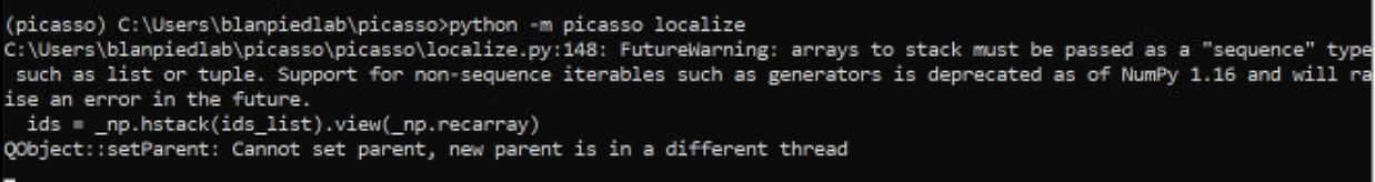 Localize "cannot set parent" error when using GPU fit · Issue #159 · jungmannlab/picasso · GitHub