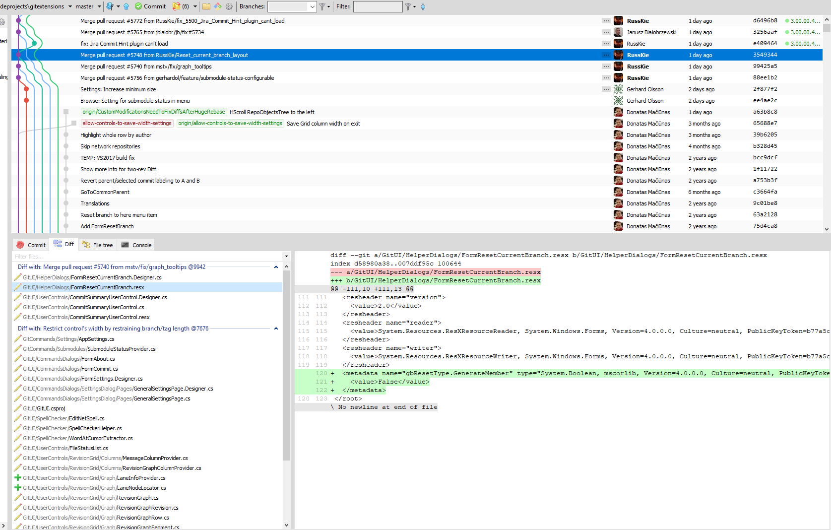 Disappearing scrollbar in diff control · Issue #5781 · gitextensions/gitextensions · GitHub