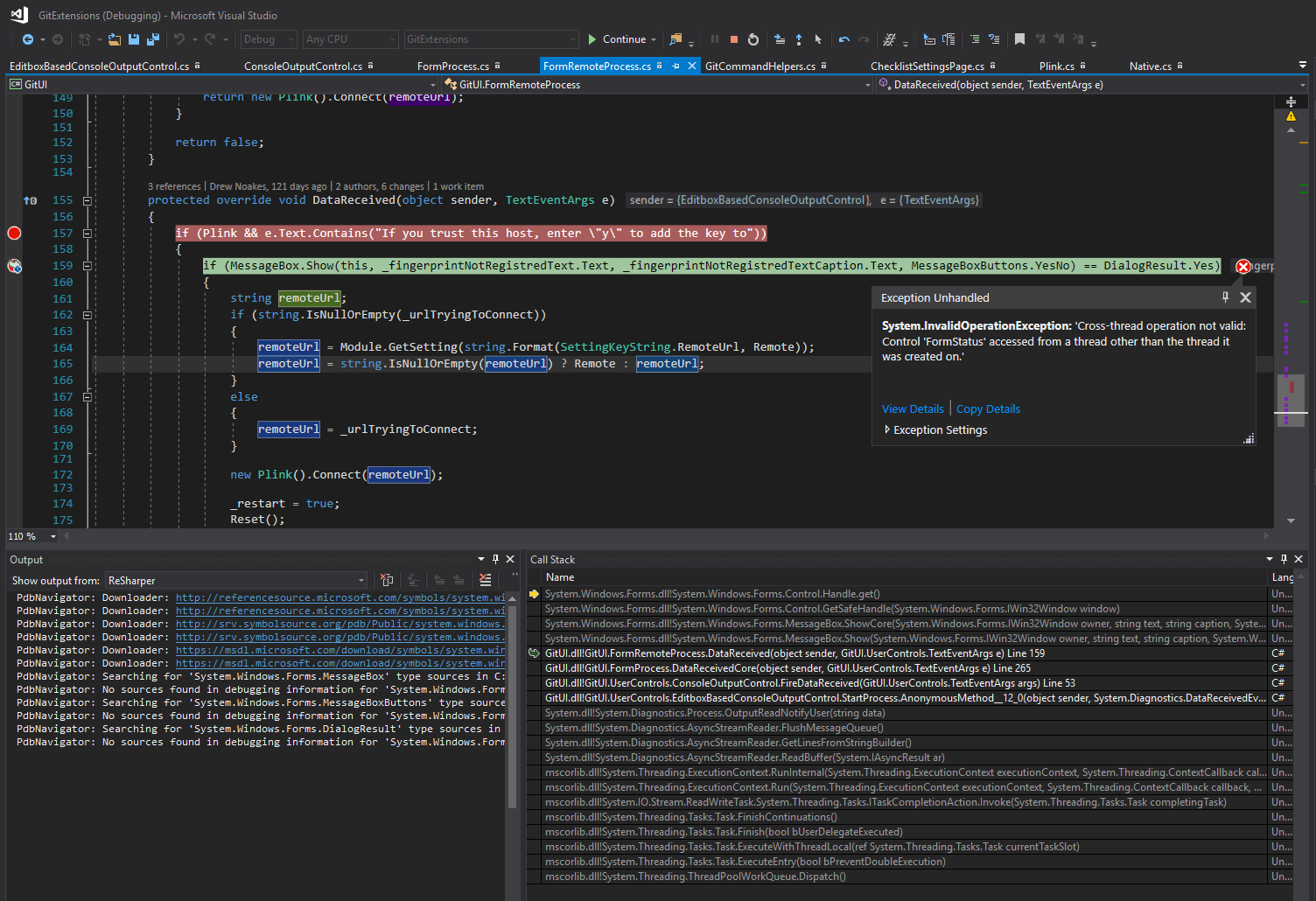 "Trust this host" fails with exception · Issue #5844 · gitextensions/gitextensions · GitHub