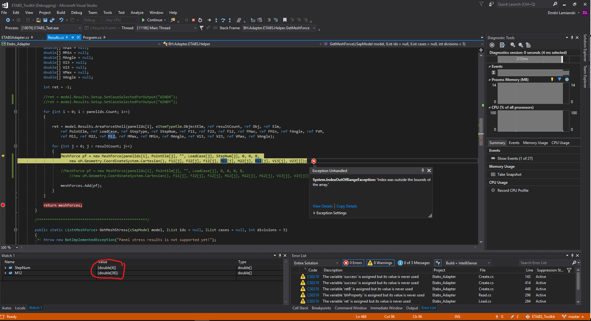 Mesh Force Query from ETABS fails to obtain results · Issue #165 · BHoM/ETABS_Toolkit · GitHub