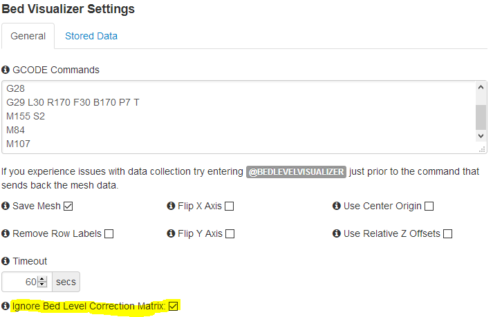 Not ignoring "Bed Level Correction Matrix" · Issue #147 · jneilliii/OctoPrint-BedLevelVisualizer ...