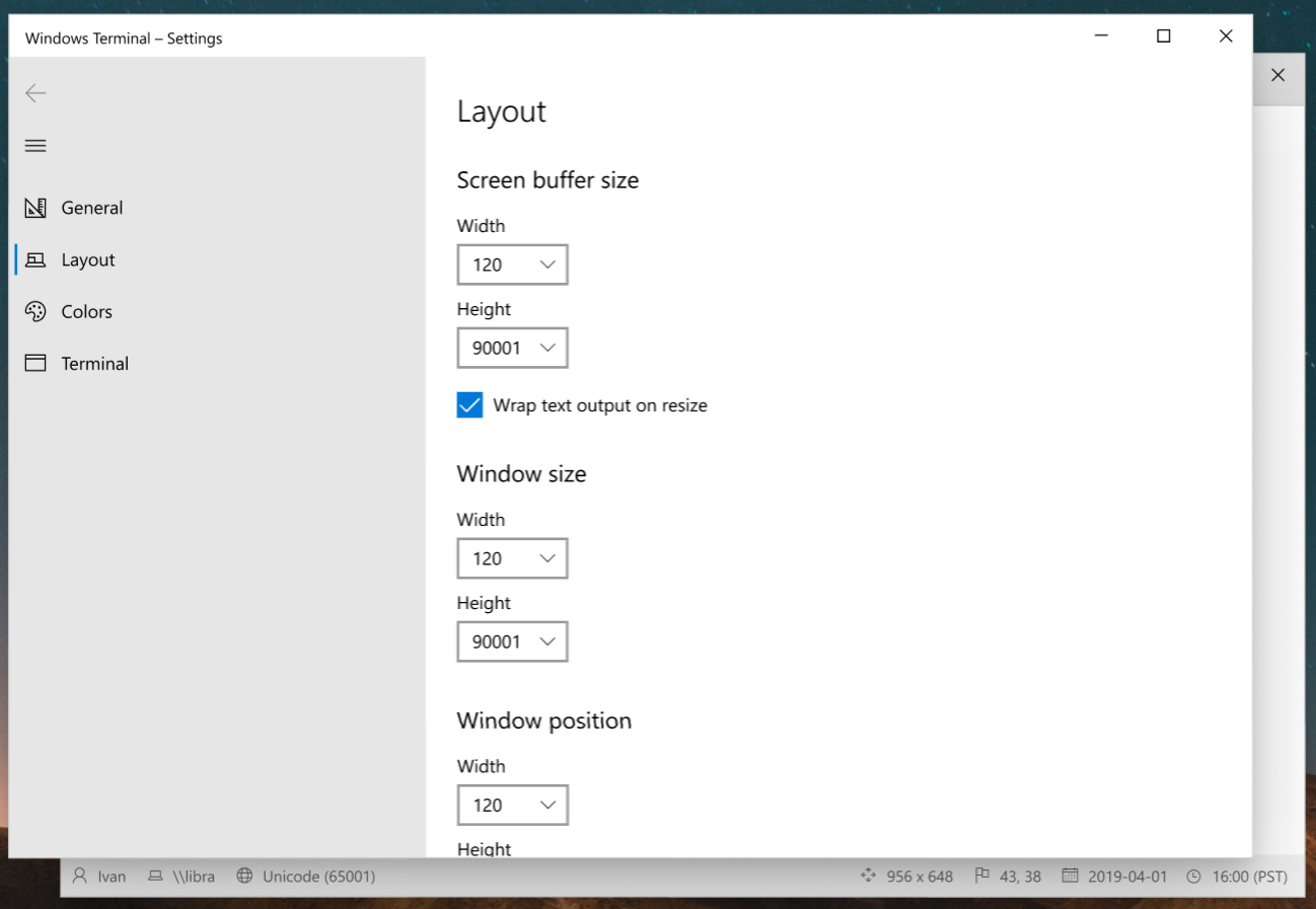 Feature Request Implement Settings Ui · Issue 1564 · Microsoftterminal · Github