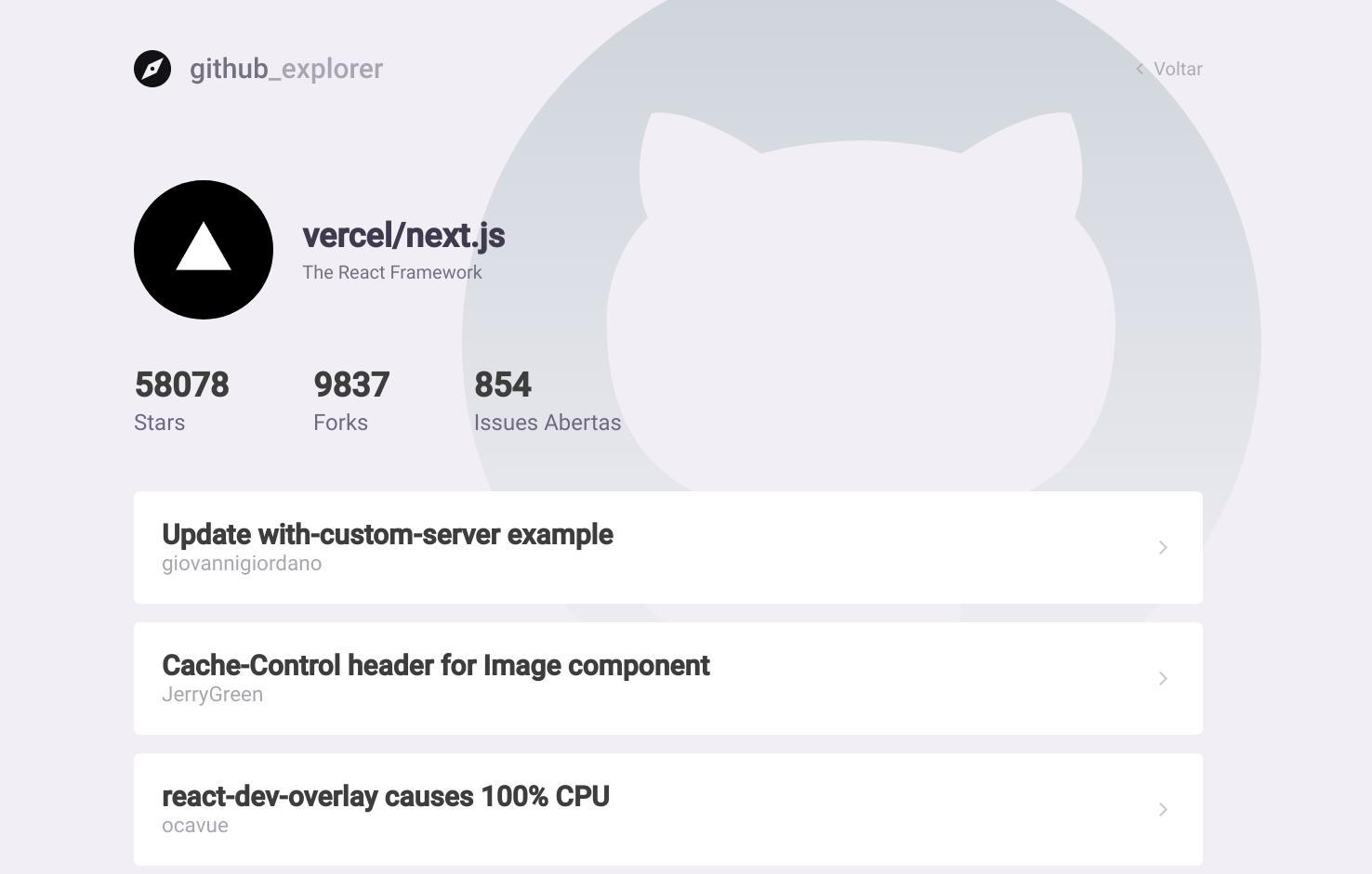 GitHub - leosantosx/github_explorer: Explore incríveis Repositórios do ...