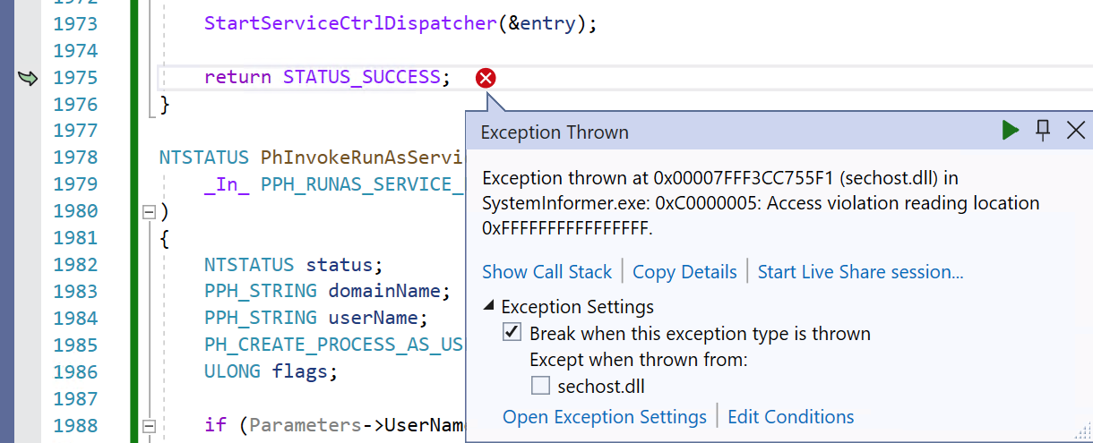 Got access violation when using -ras command line option · Issue #1385 · winsiderss ...