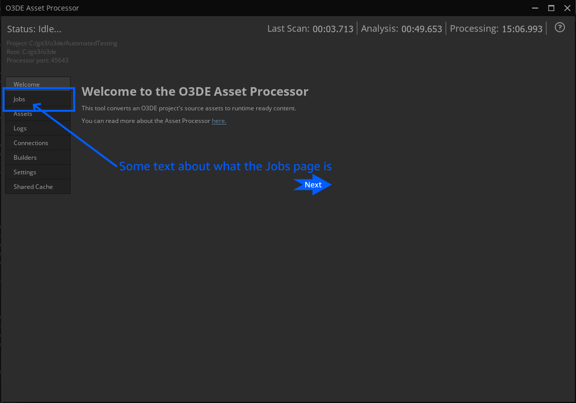 Feature Request - Improved Onboarding Experience for Asset Processor · Issue #15601 · o3de/o3de ...